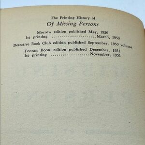 David Goodis | Accents | Vintage Book Of Missing Persons By David ...
